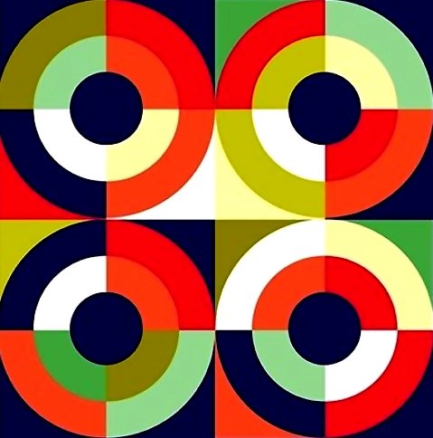Solve Gewometry Art jigsaw puzzle online with 64 pieces