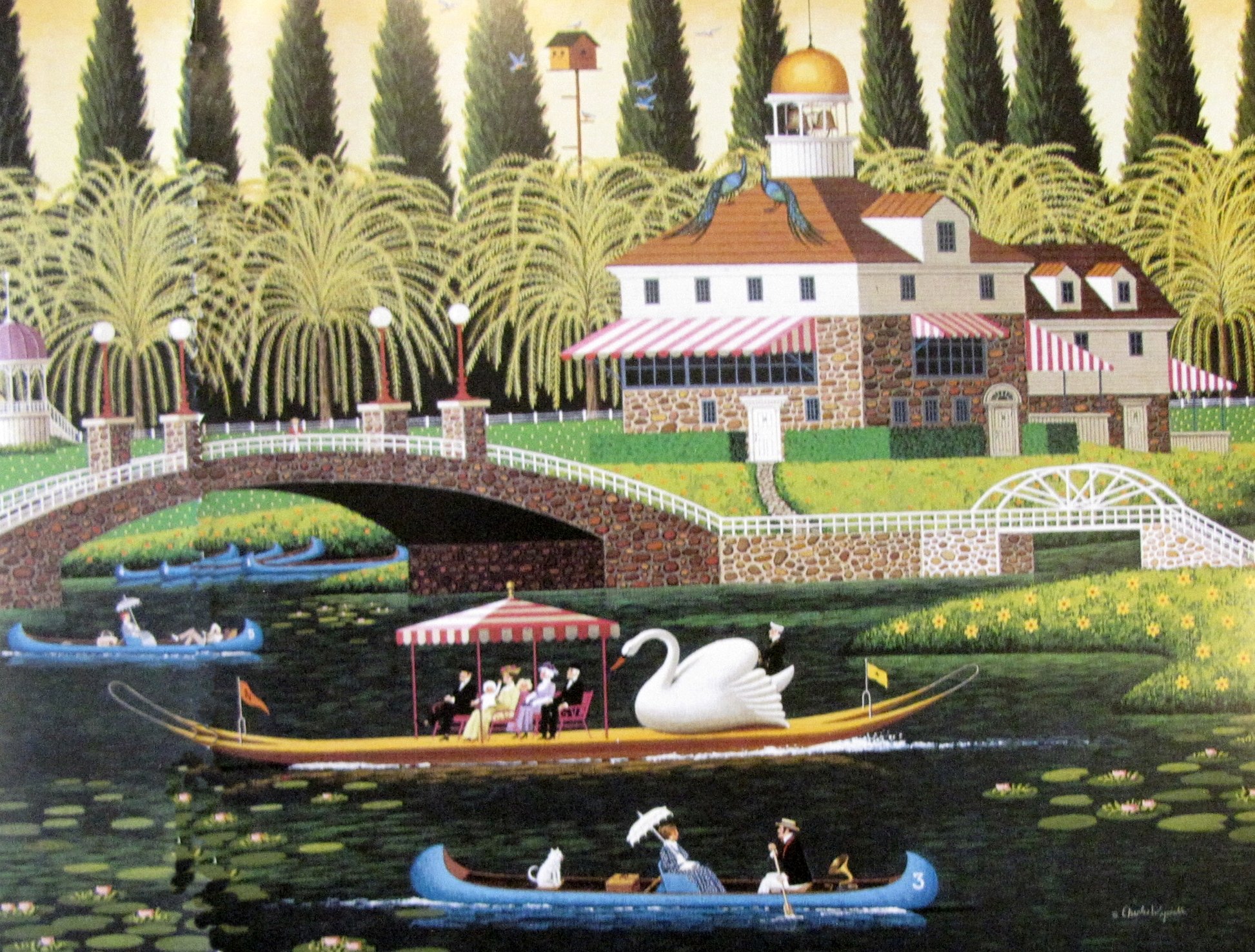Solve x Lovely Day for Paddling {Charles Wysocki} jigsaw puzzle online ...